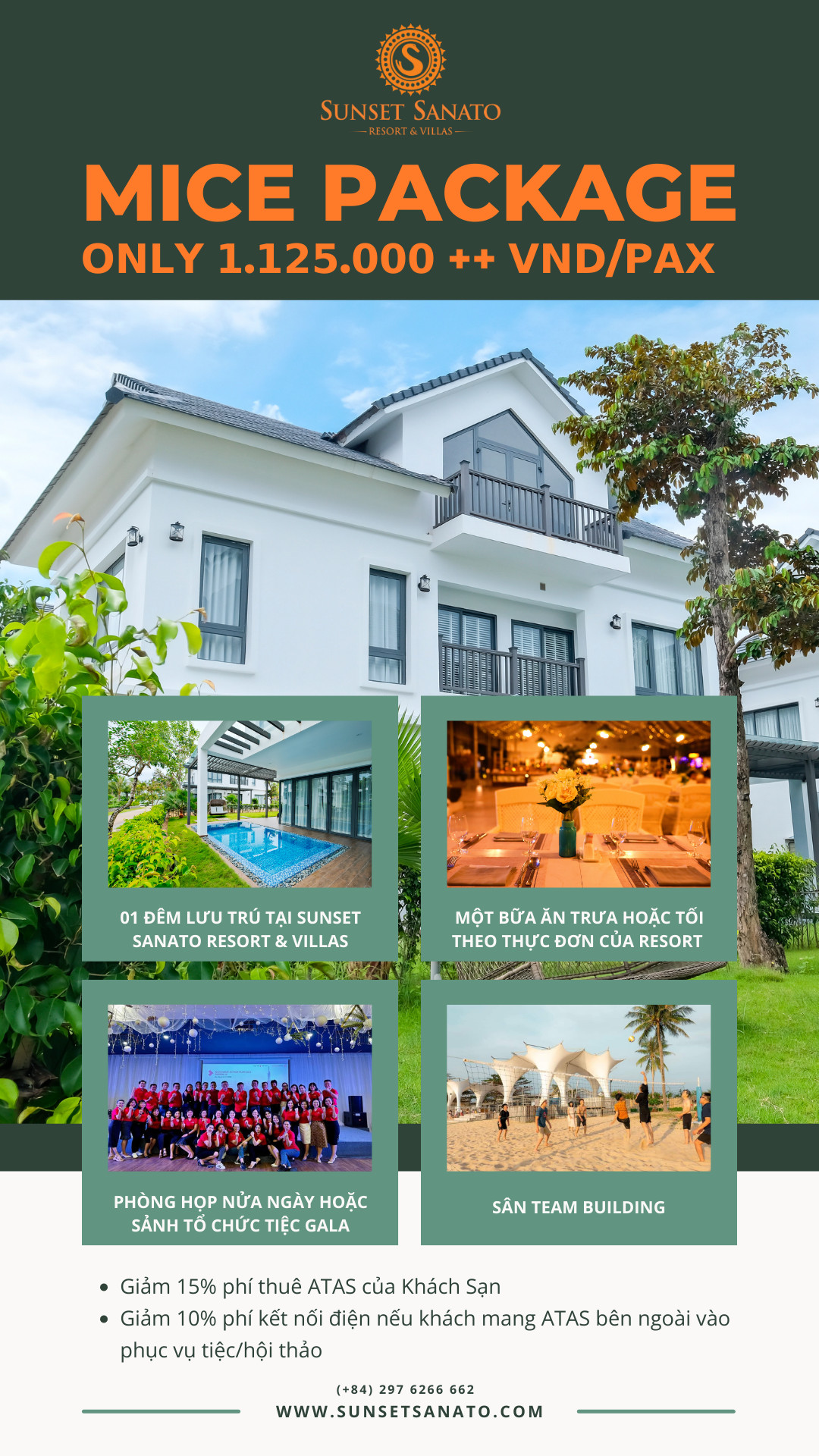 SPECIAL MICE PACKAGE, ONLY 1.125.000++ VNP/PAX